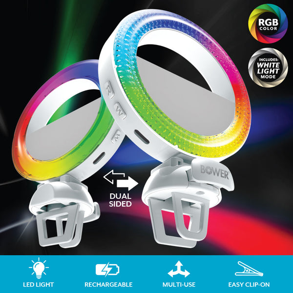 Dual Sided Clip on Light with Camera Mount