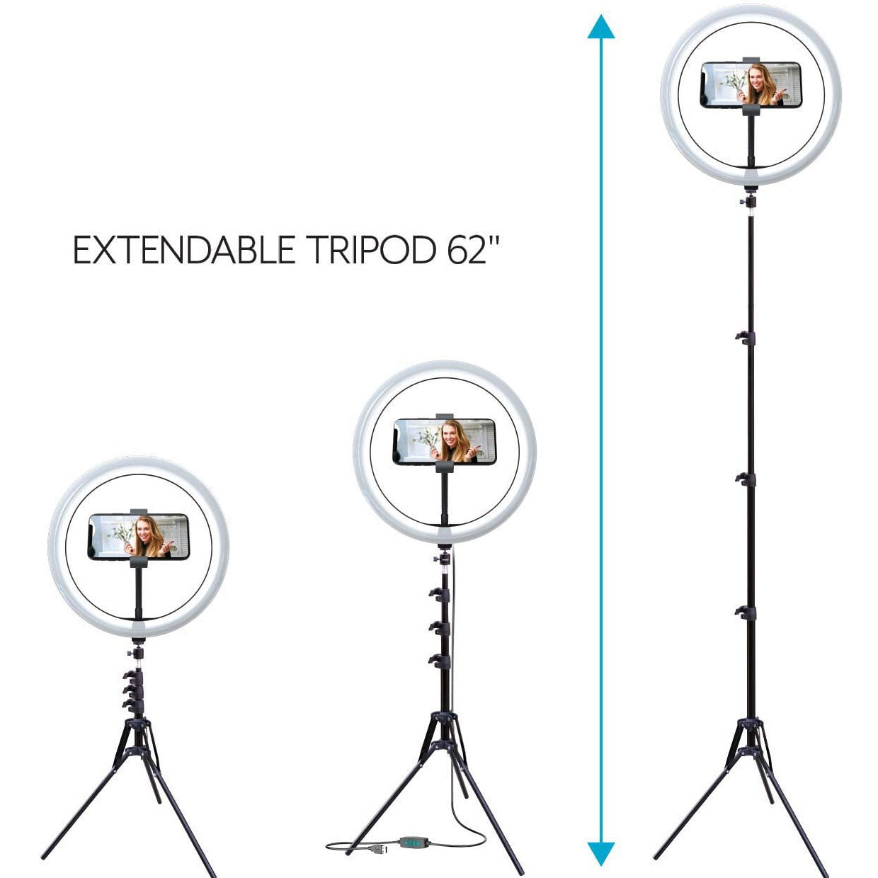 Bower 12” LED Selfie Ring Studio Light