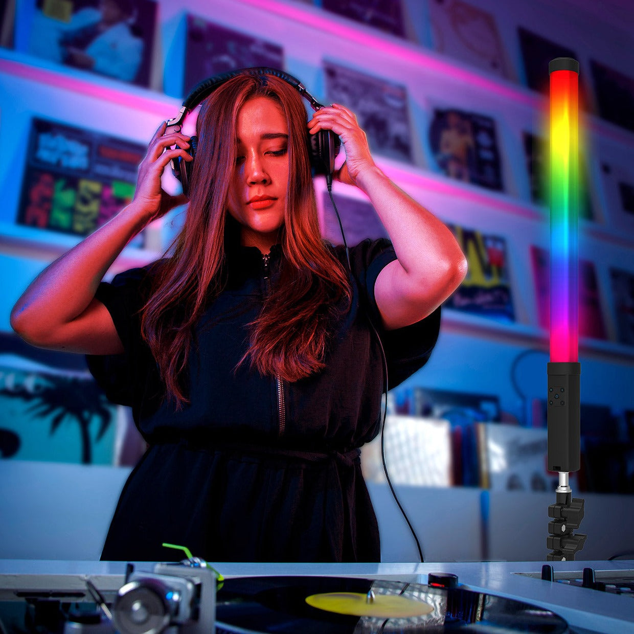 19'' LED WAND, RGB + Lighting Effect